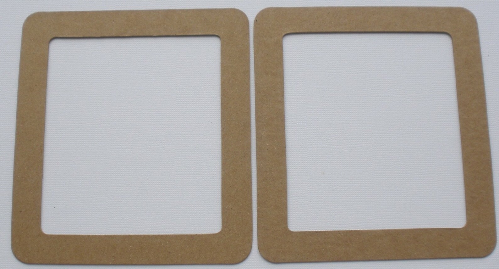 3 ROUND EDGE Frames Raw Chipboard Bare Die Cuts - Etsy