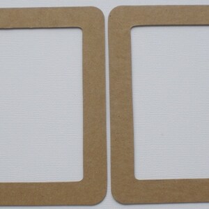 3 ROUND EDGE Frames Raw Chipboard Bare Die Cuts - Etsy