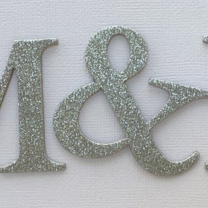 2" Inch Silver Glitter Letters - Elegant Chipboard Die Cuts - 26 Pieces ...