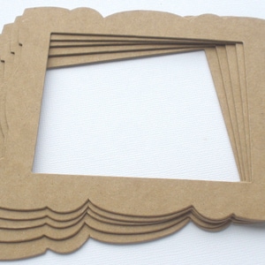 DECORATIVE Picture Frames - Chipboard Die Cuts - Bare Alterable ...