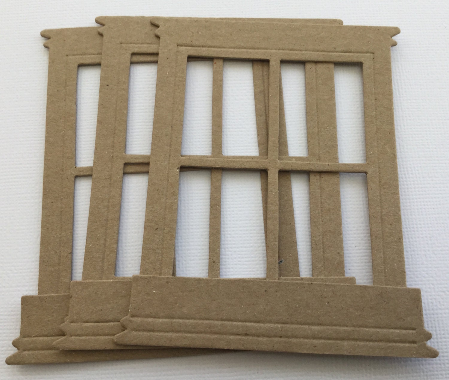 Window & Window Box Chipboard Die Cuts Bare Vintage - Etsy