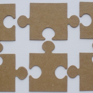 PUZZLE Pieces - Chipboard Die Cuts - Bare Craft Alterable ...
