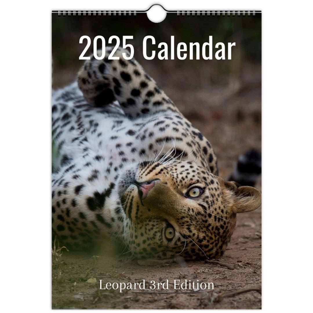 Leopard Wall Calendar 2025 - 3rd Edition (EU & Rest of World) - Etsy