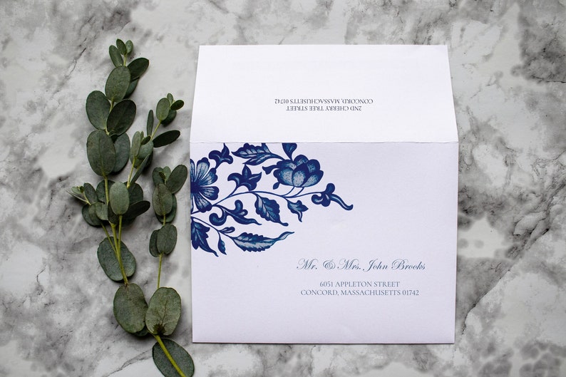 Envelope Wedding Invitation Template Set for Invitation and RSVP Card ...