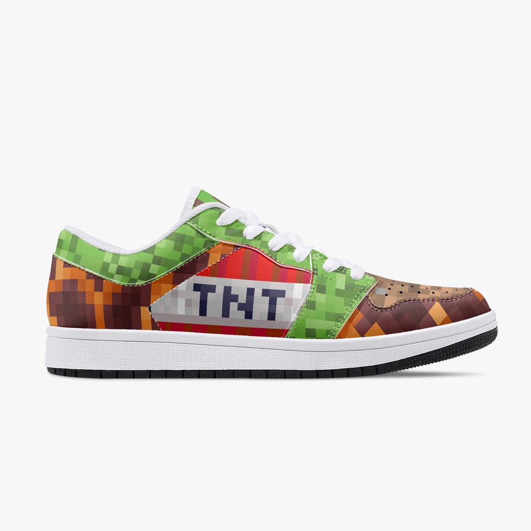 Minecraft Low-top Sneakers, Minecraft Sneakers, Minecraft Shoes, Boys ...