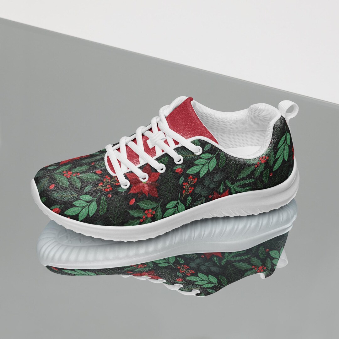 Women’s Holiday Shoes, Christmas Shoes, Christmas Holly, Christmas ...