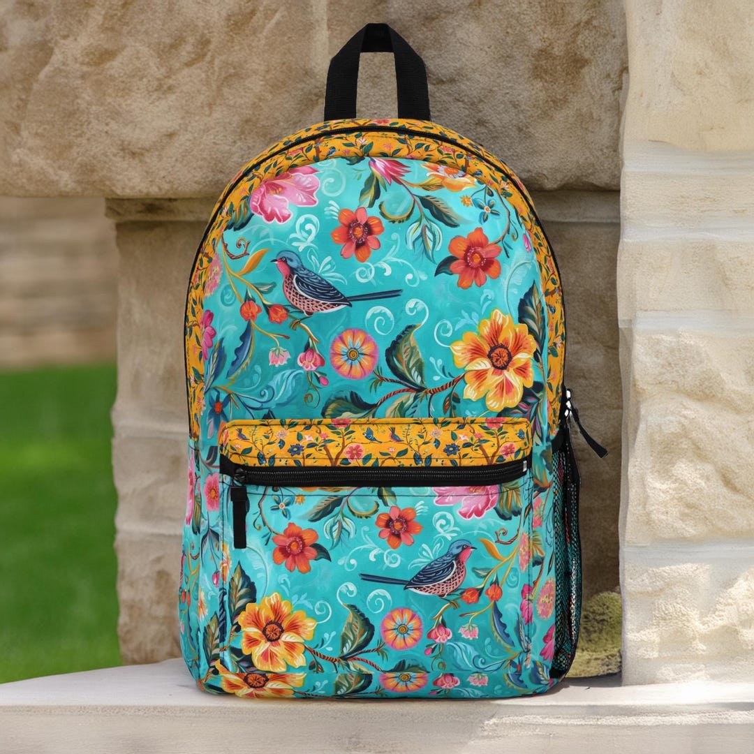 Boho Backpack, Bright Bohemian Backpack, Colorful Boho Backpack ...