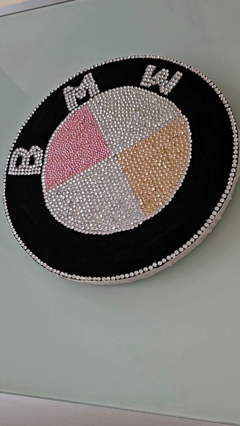 BMW Rhinestone Art - Etsy