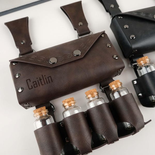 Personalised Leather Belt Bag Viking - Etsy UK