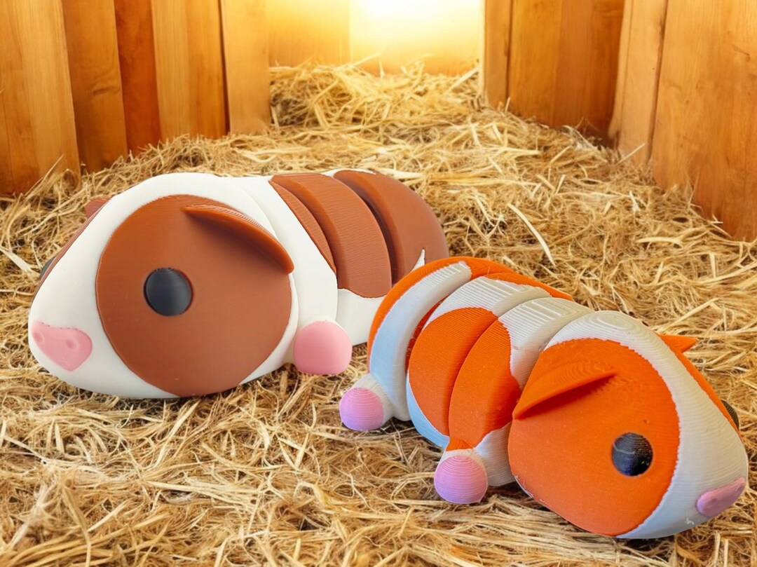Flexible Guinea Pig Fidget Toy 3D Printed Sensory Desk Toy Stress ...