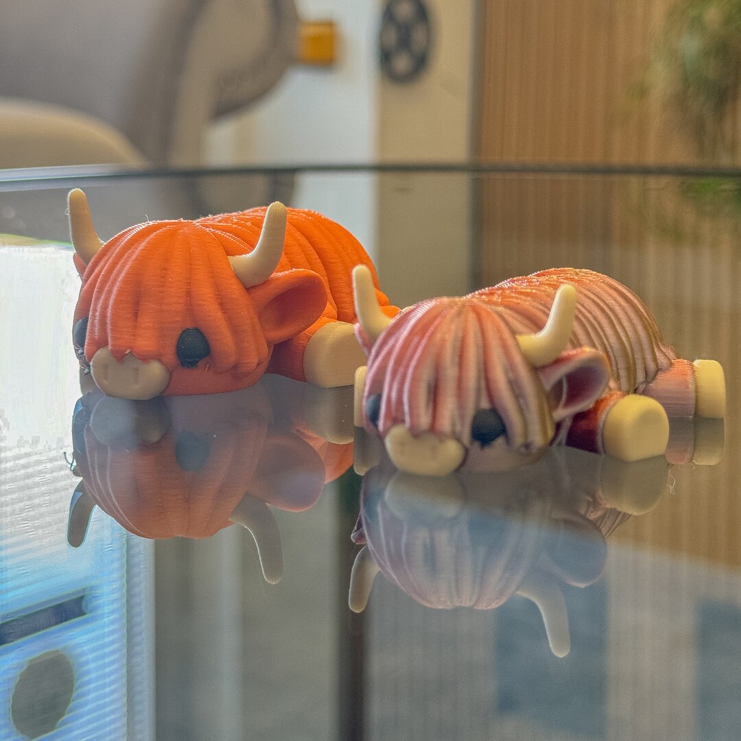 Flexible Highland Cow Fidget Toy Perfect for Neurodivergent Kids ...