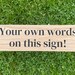 Custom Oak Wood Sign | Engraved Personalized Plaque | Handcrafted ...