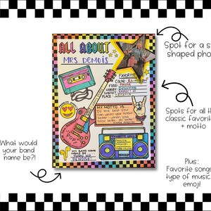 Rock and Rainbow - All About Me Poster - Etsy