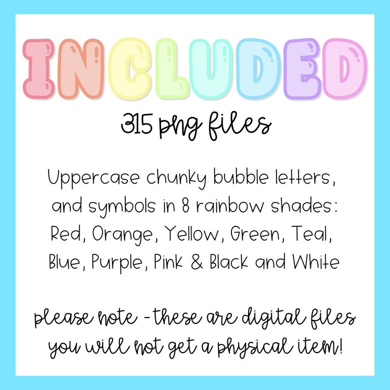 Bubbly Rainbow Bulletin Board Letters - Etsy