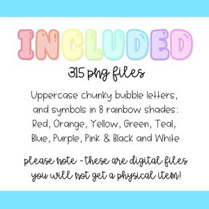 Bubbly Rainbow Bulletin Board Letters - Etsy