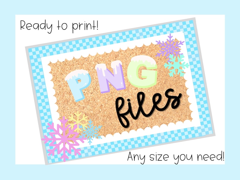 Snow Days Classroom Decor Bulletin Board Letters - Etsy