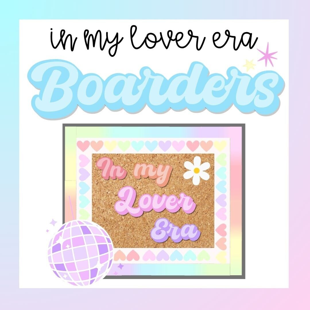 In My Lover Era Classroom Decor Bulletin Boarders - Etsy