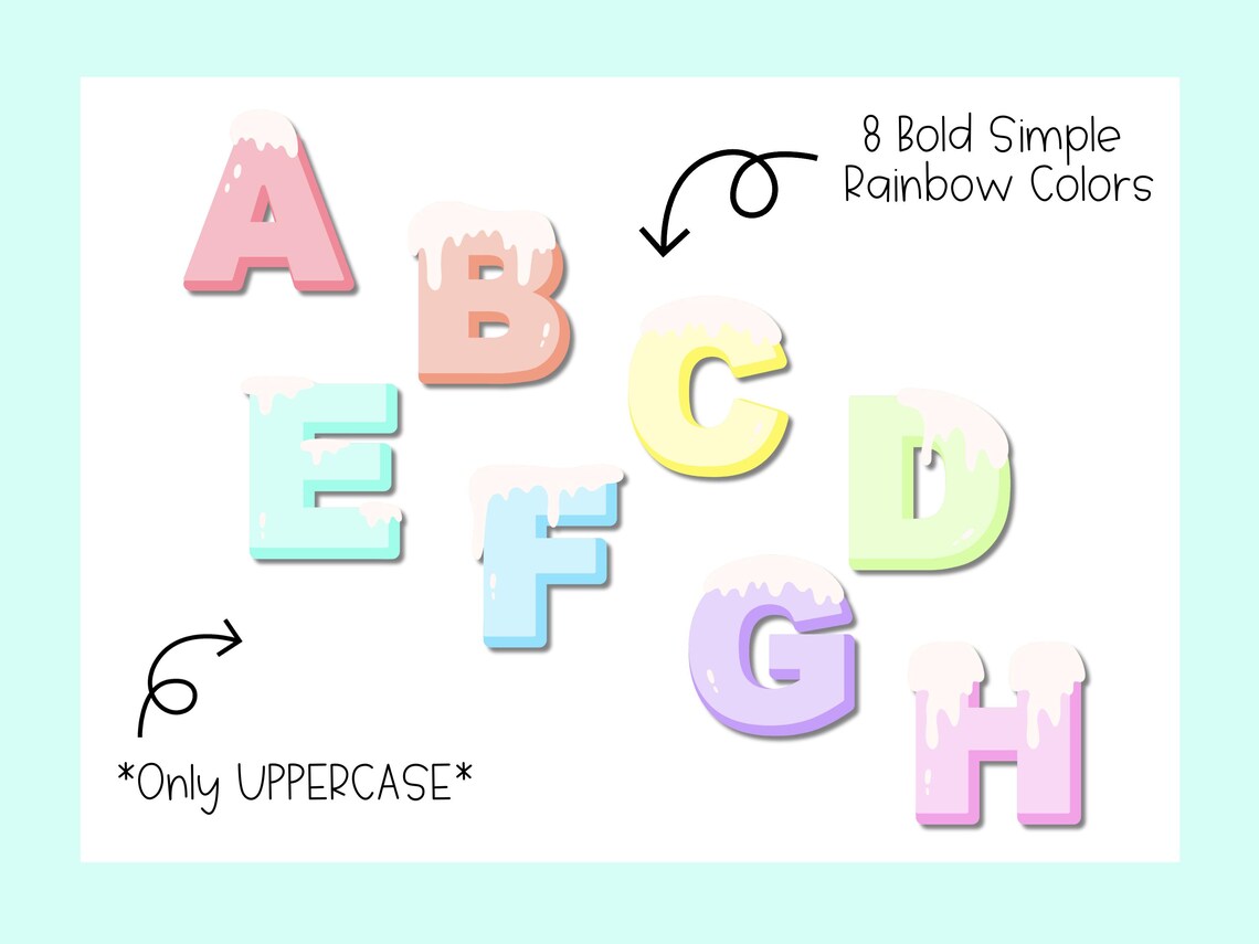 Snow Days Classroom Decor Bulletin Board Letters - Etsy