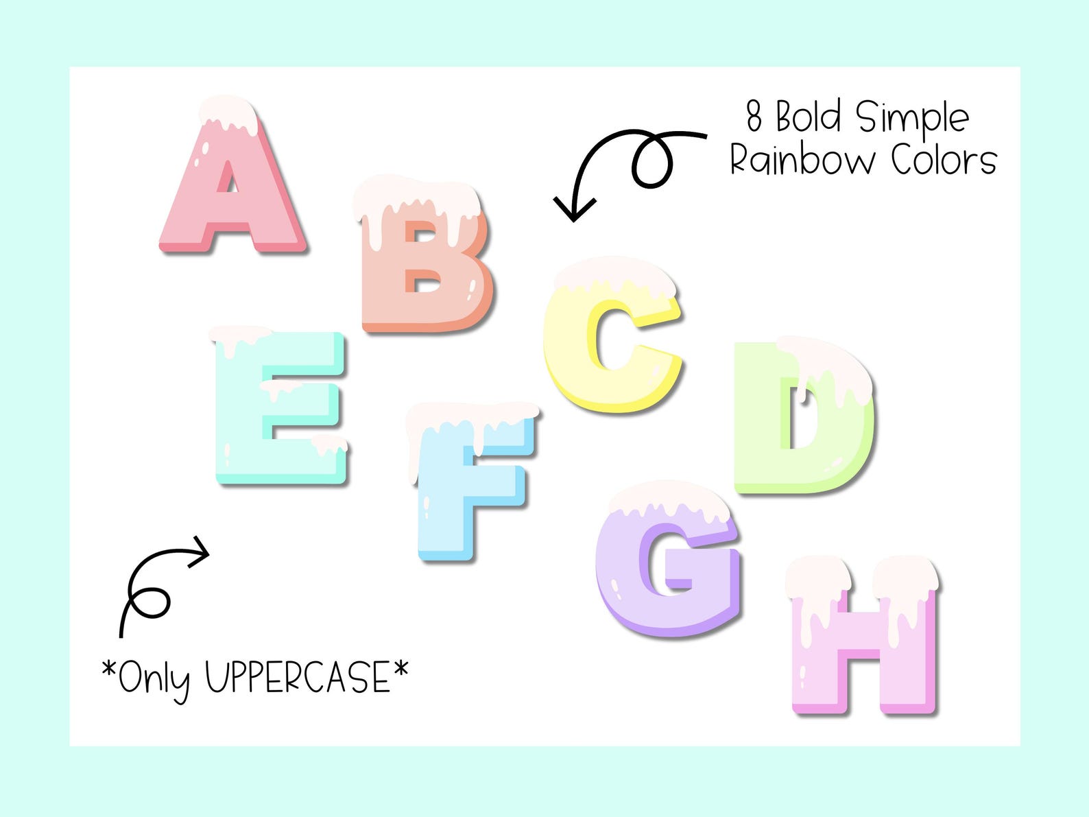 Snow Days Classroom Decor - Bulletin Board Letters - Etsy