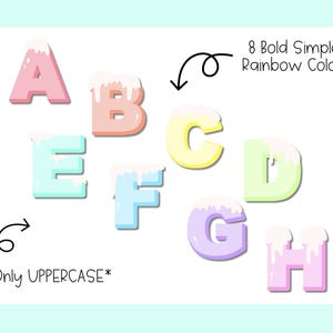 Snow Days Classroom Decor - Bulletin Board Letters - Etsy