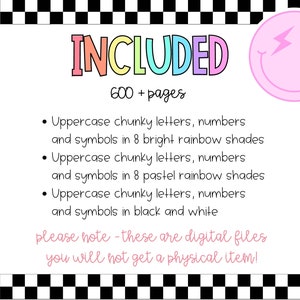 Rock and Rainbow Bulletin Board Letters - Etsy