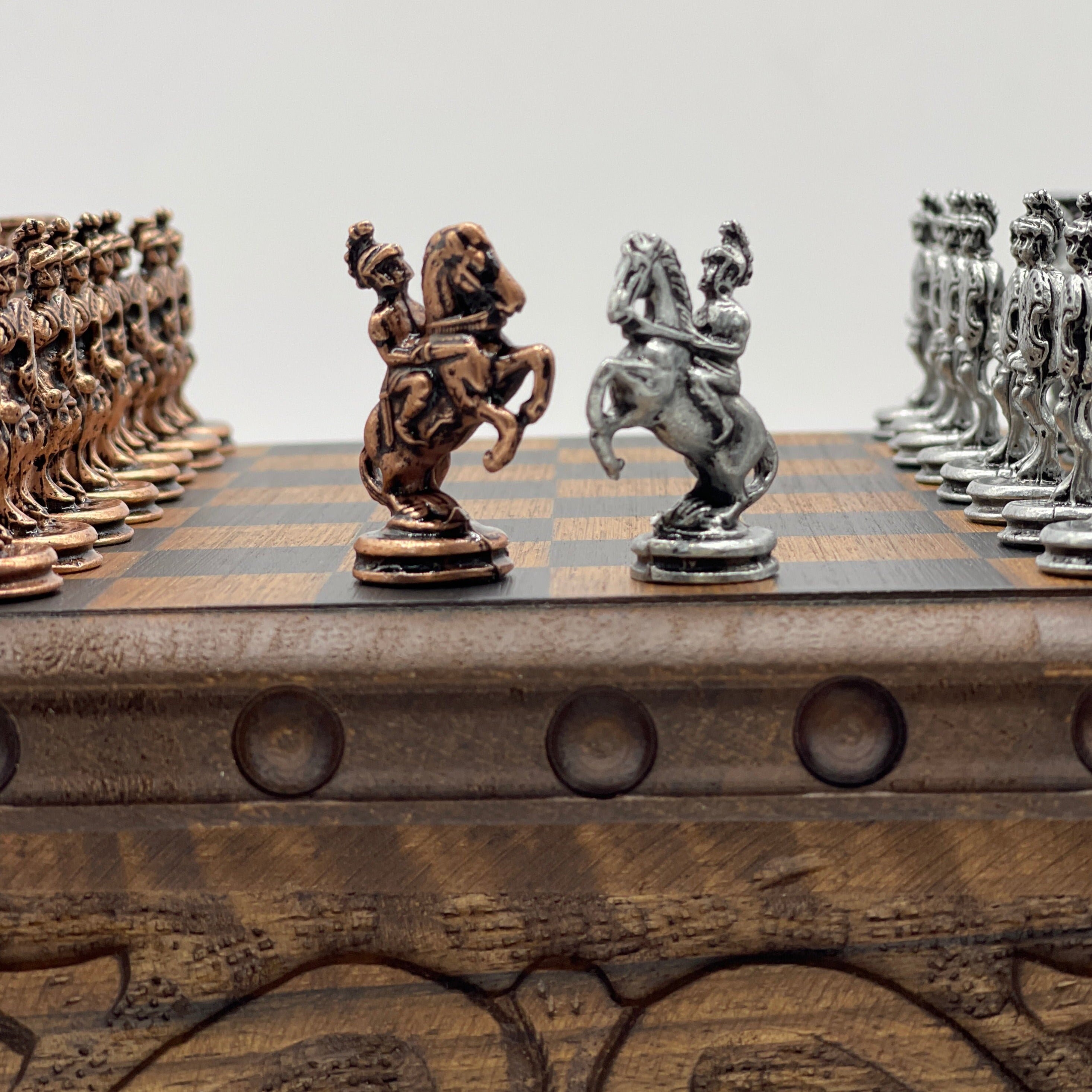 Personalized Boxed Puzzle Chess Set With Hidden Compartment With Chess ...