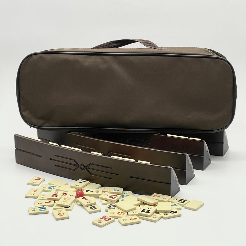 Personalized Wooden Oval Rummikub Set, Rummy Cube Game Oval Shaped ...