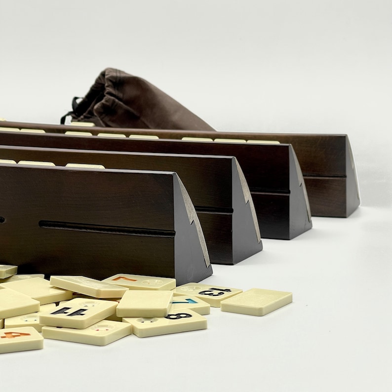 Personalized Wooden Oval Rummikub Set, Rummy Cube Game Oval Shaped ...