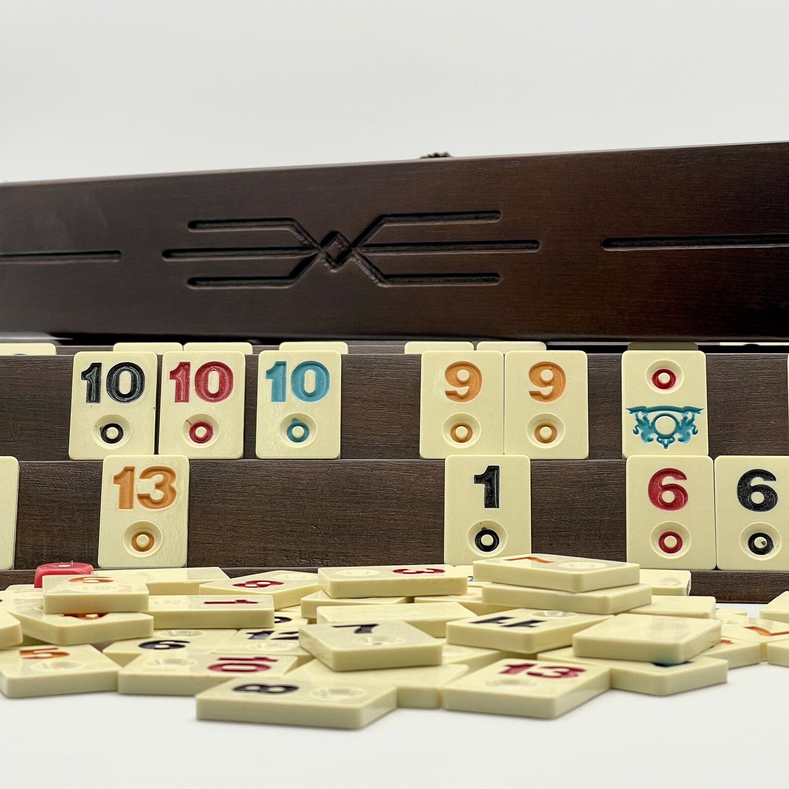 Personalized Wooden Oval Rummikub Set, Rummy Cube Game Oval Shaped ...