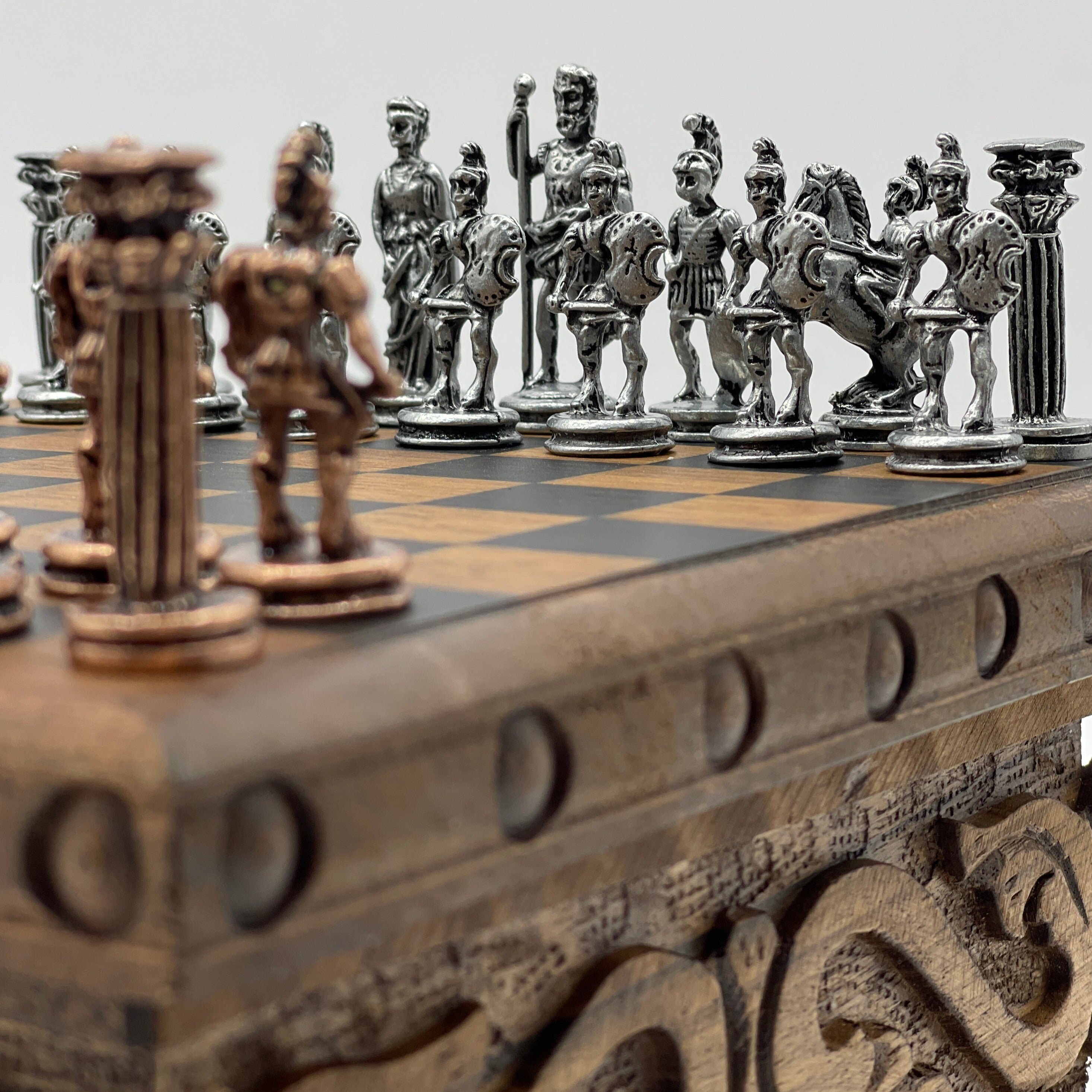 Personalized Boxed Puzzle Chess Set With Hidden Compartment With Chess ...