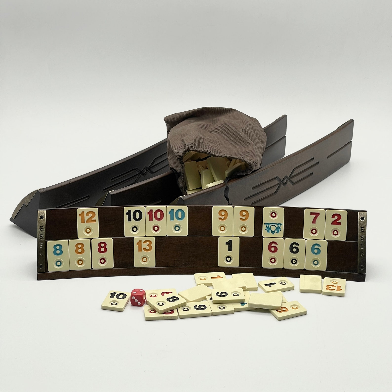 Personalized Wooden Oval Rummikub Set, Rummy Cube Game Oval Shaped ...