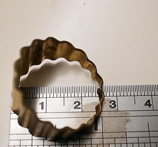 6 Vintage Cut Raw Brass Tube Outline Charm in Cylinder | Etsy