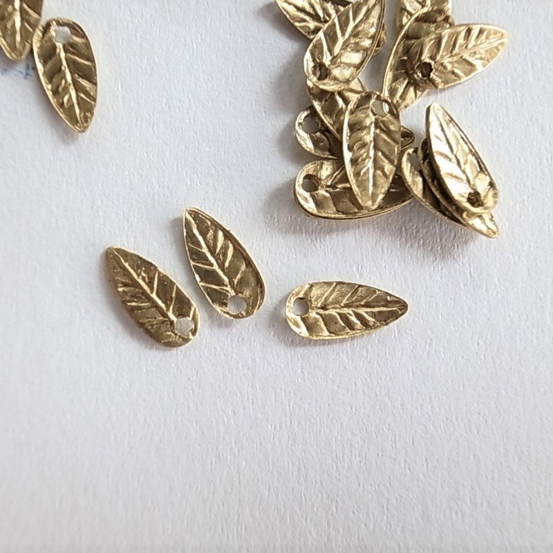 Small Metal Leaves - Etsy