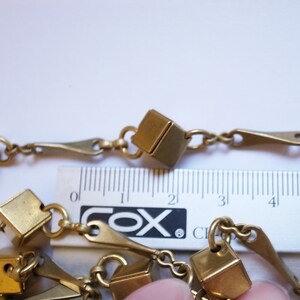 2 Feet Vintage Raw Brass Chain Rare Style With Box Cube Link - Etsy