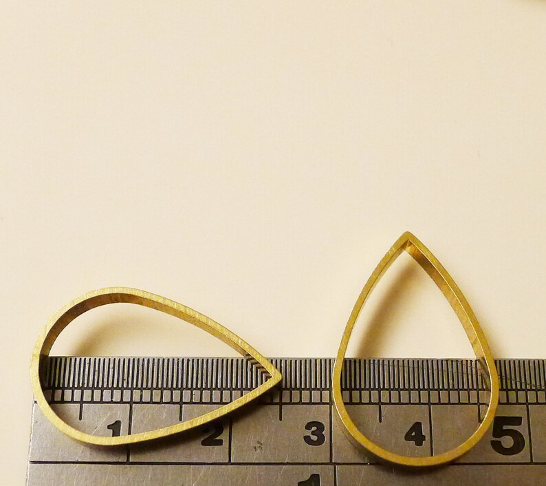 8 Pieces of Newly Made Raw Brass Tube Outline Charm in - Etsy