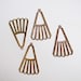 20 Die Cut Brass Charm Fan Shape 32 X 21mm Charm - Etsy