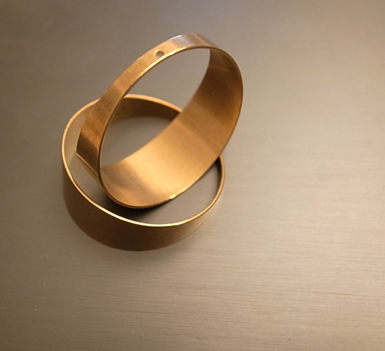 12 Medium Size Raw Brass Cylinder Hoop 32mm Across With Widest - Etsy