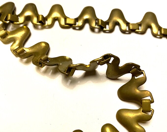 4 Feet Vintage Raw Brass Snake Chain Flat 6mm Wide 2mm Thick - Etsy