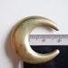 10 Pieces of Vintage Brass Moon Horn Shape for Drill Hole or - Etsy
