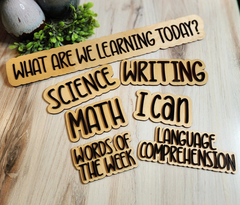 LOCAL Pick up ONLY Custom School Subject Board Magnets for Teachers ...