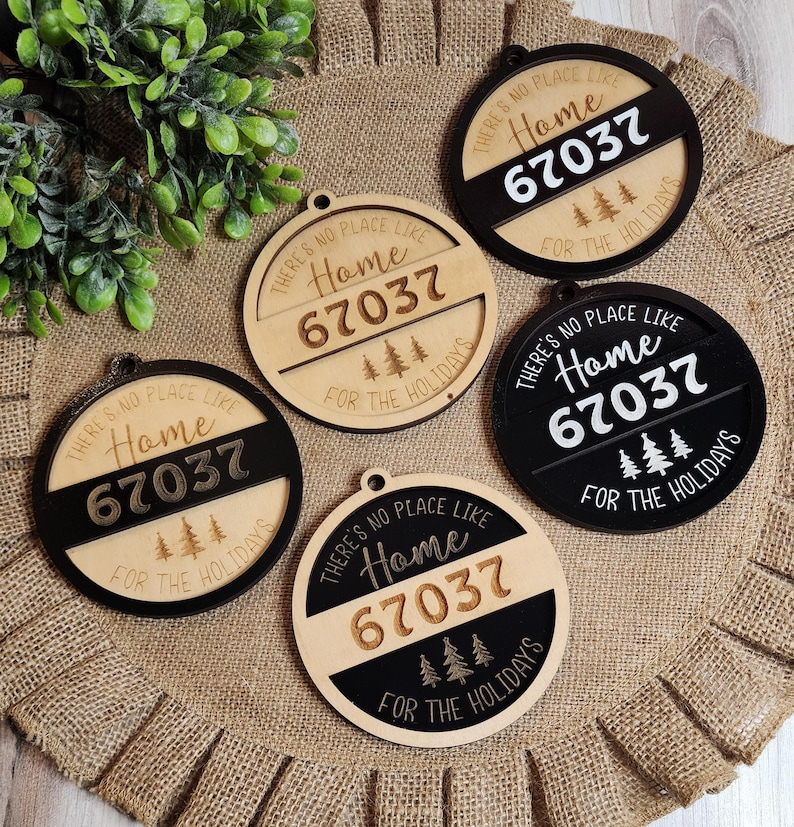 Personalized Zip Code Ornament: Custom Location Holiday Keepsake - Etsy