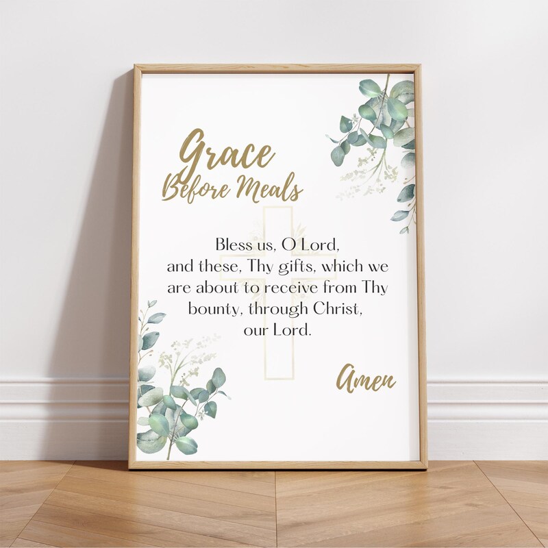 Catholic Meal Prayer - Etsy