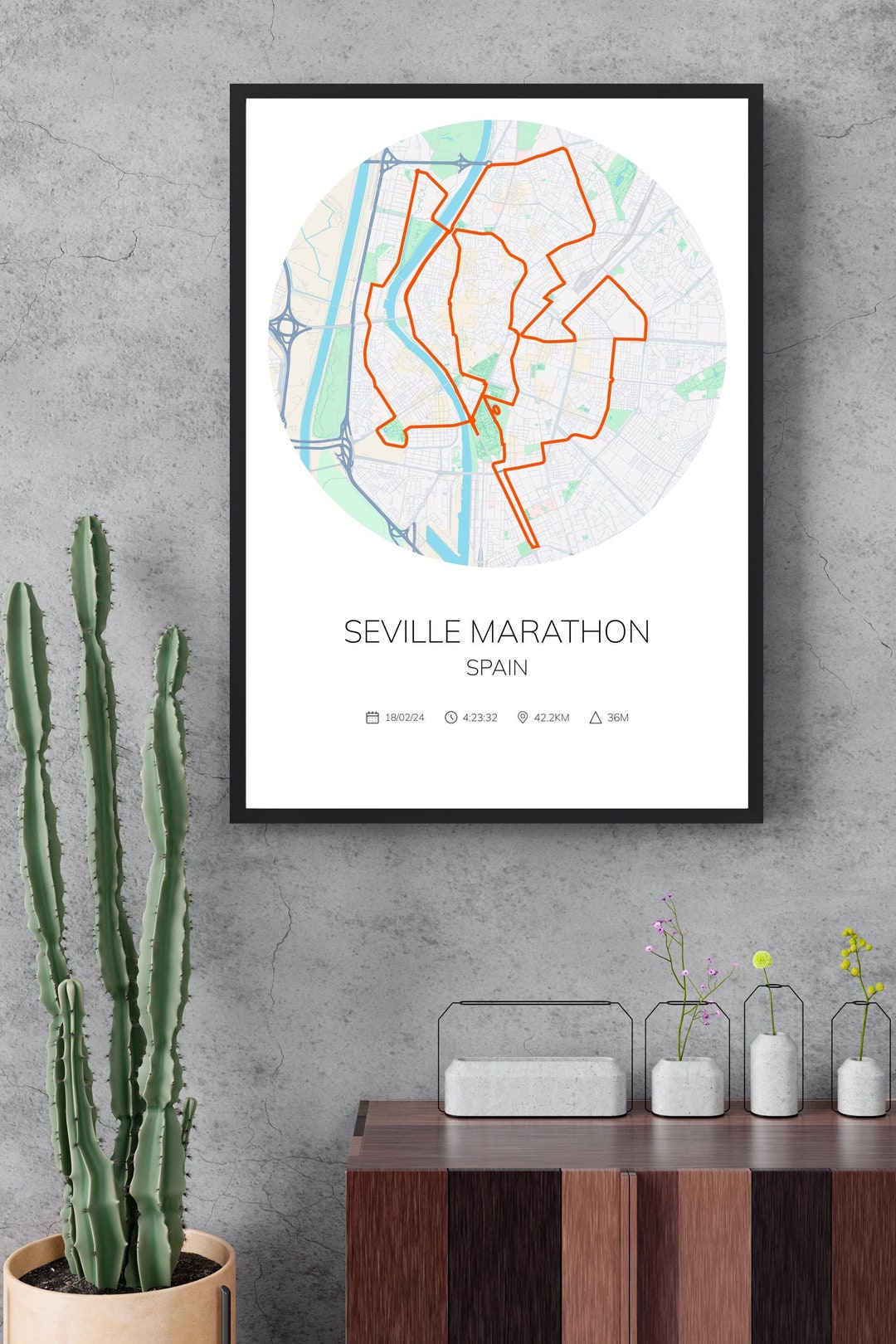 Any Route Minimalist Map Design Circular Strava Design Colour Map - Etsy