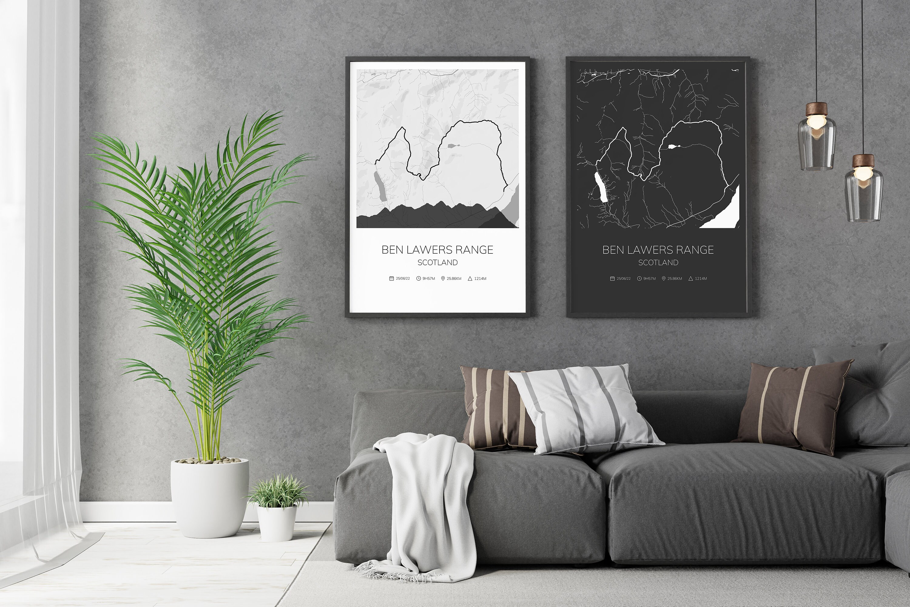 Any Route Minimalist Map Design Square Grayscale - Etsy