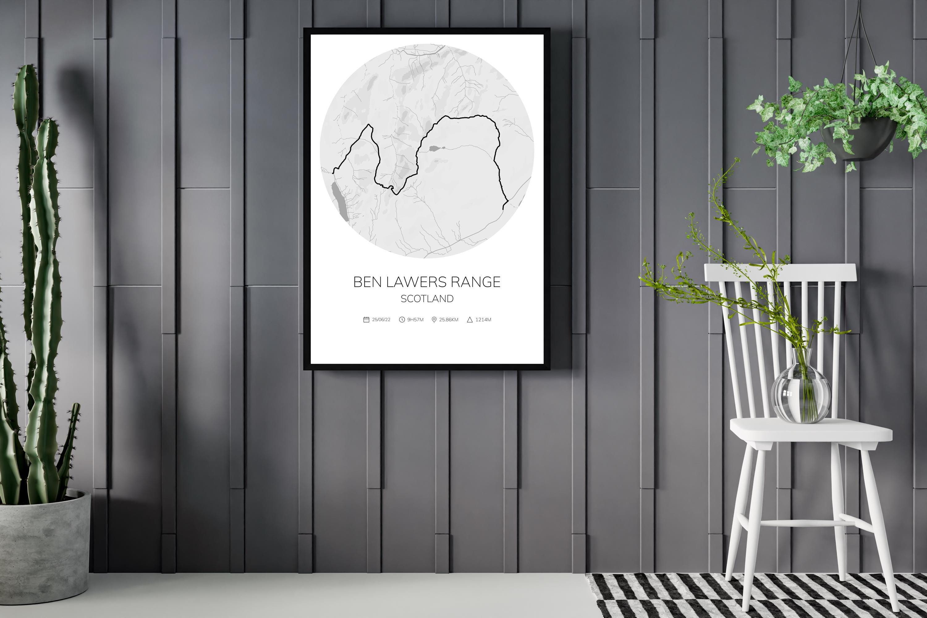 Any Route Minimalist Map Design Circular Grayscale - Etsy