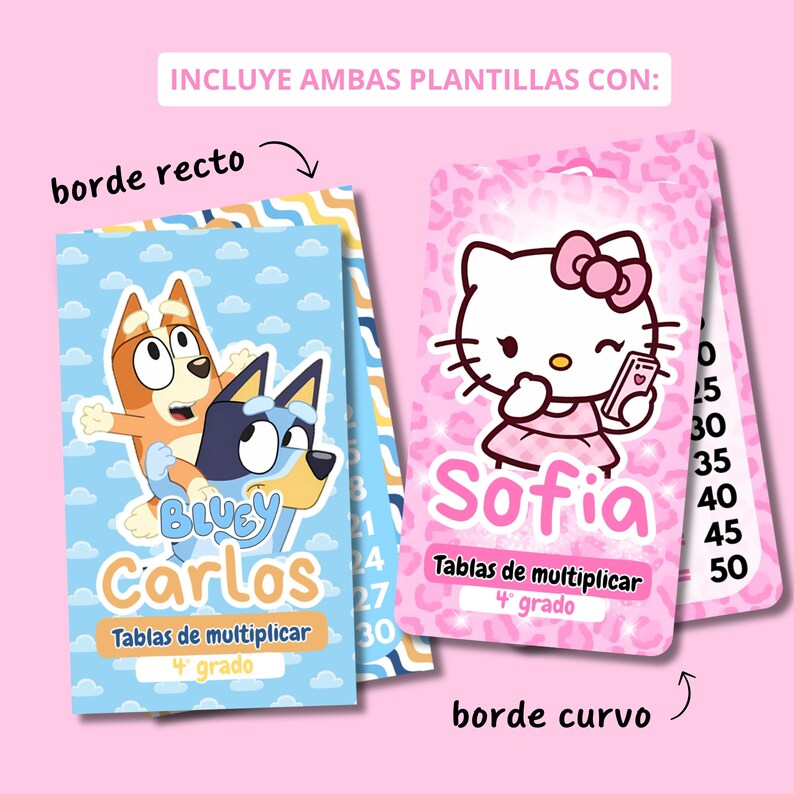 PLANTILLA tablas de multiplicar editable en Canva imprimible imprimir ...