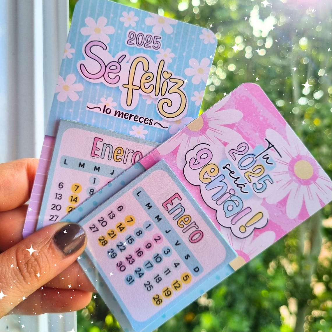 MINI CALENDARIO con frases motivadoras 2025 calendarios imprimibles ...