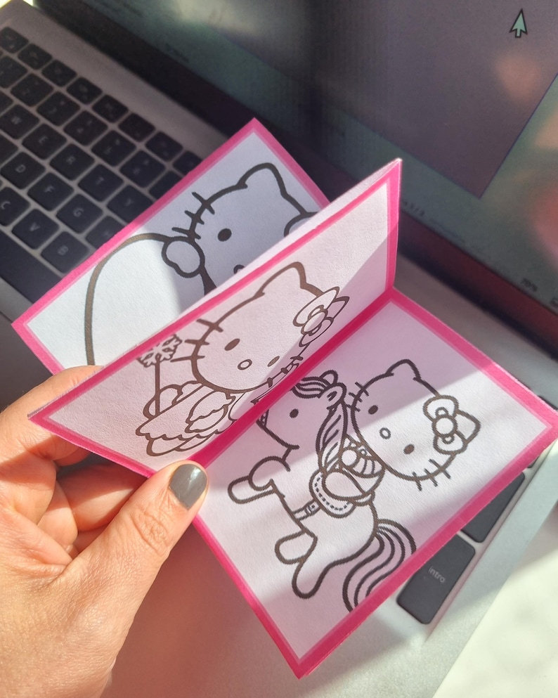 Foldable Coloring Book Template Printable Editable in Canva - Etsy