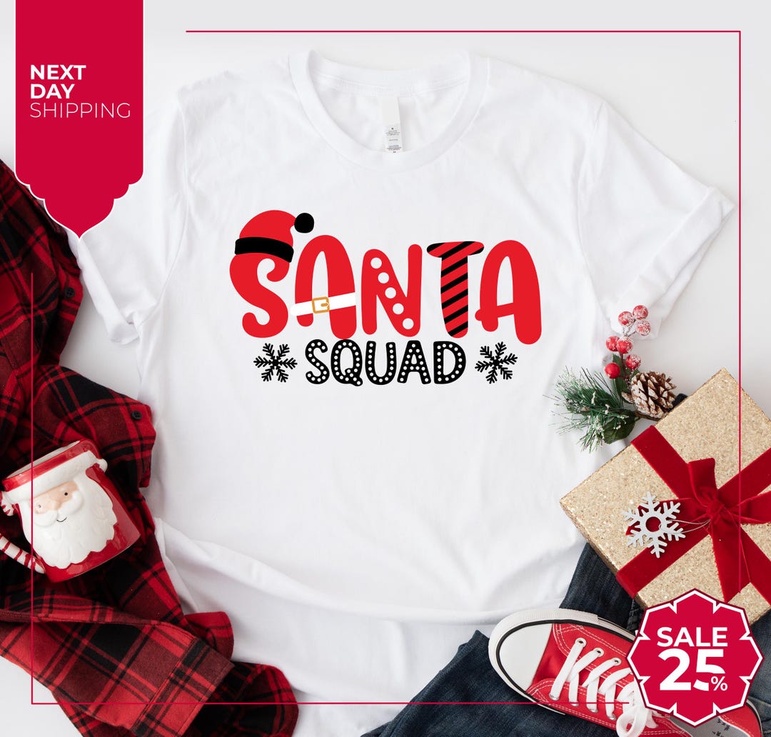 Santa Squad Shirt Christmas Squad Shirt Christmas Shirt Christmas Gift ...