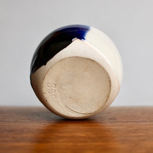 Vtg JSS Studio Pottery Weed Pot Vase in Layered Indigo/cream/celadon ...